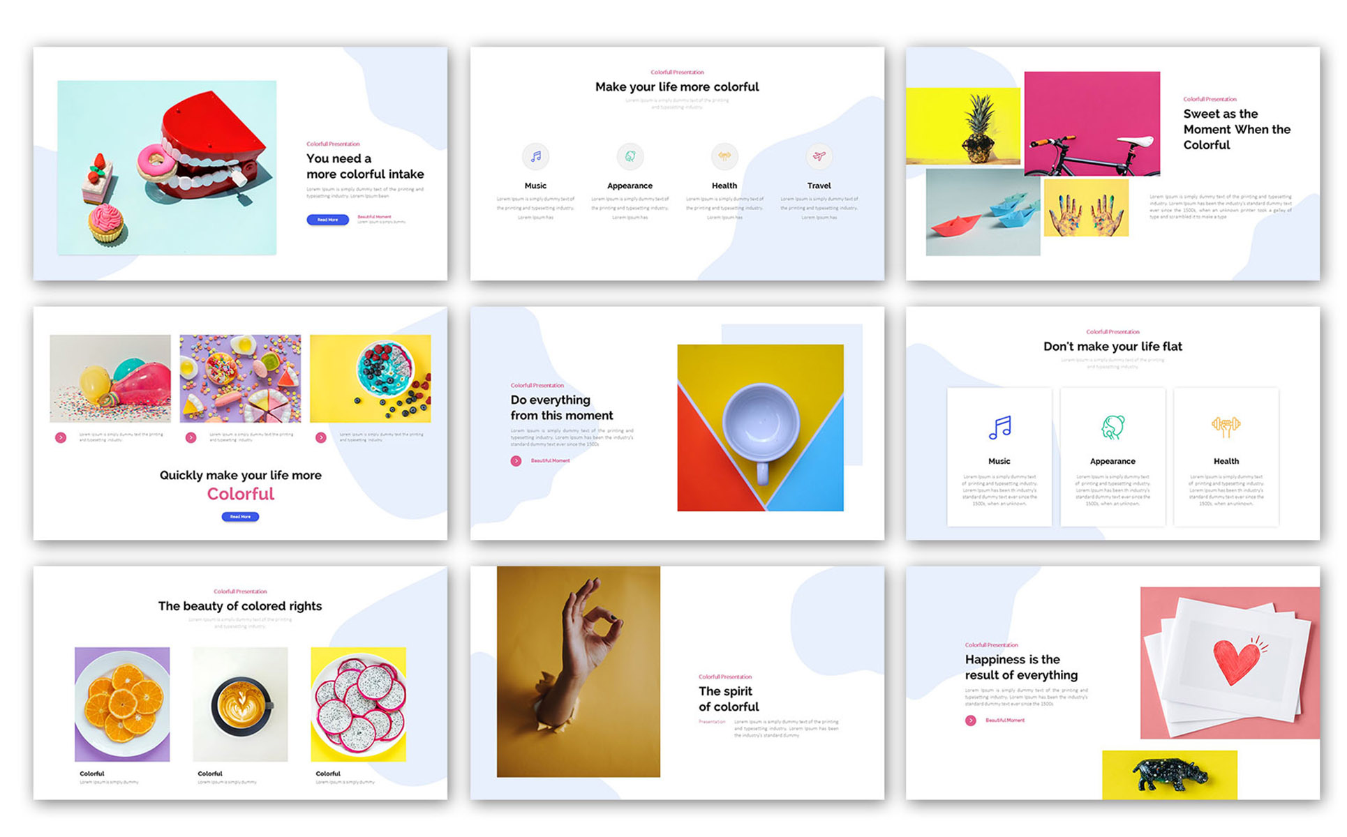 Colorful Presentation Powerpoint Template 86047